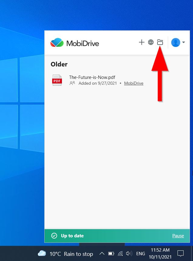 How To Sync Files In Mobidrive From Your Windows Pc Mobisystems